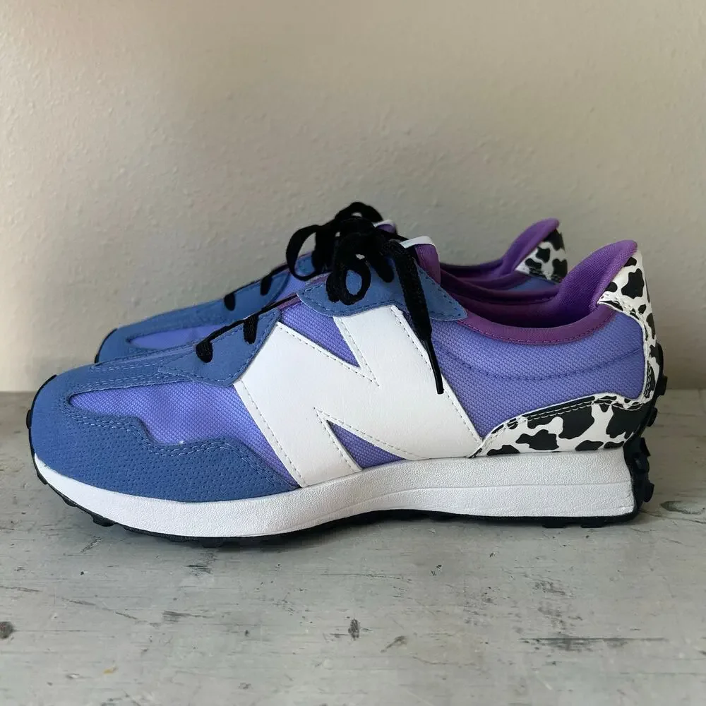 New Balance | Shoes | New Balance 327 Gs Purple Cow Print Sneakers ...